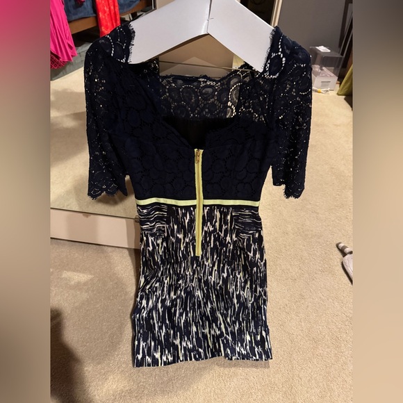 Milly | Dresses | Milly Navy White Cocktail Dress | Poshmark